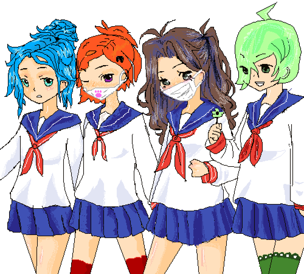 Pixilart - Akademi High School Girls by mrphteeth