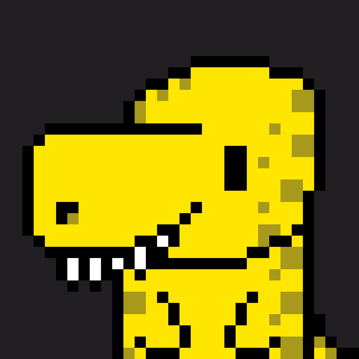 Pixilart - Gold Rex by Elkon