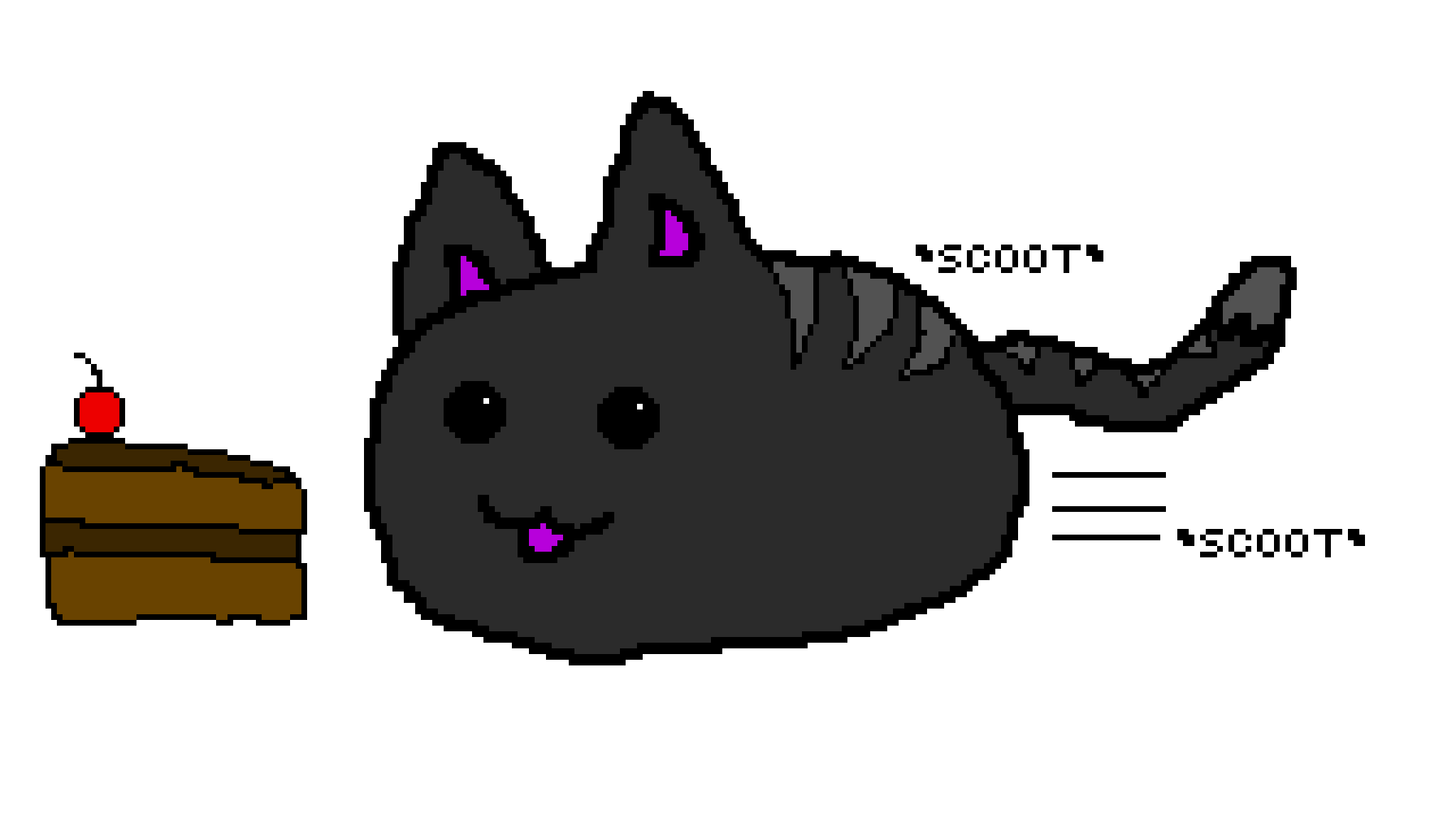 Pixilart - chibi cat loaf by Mysticalized