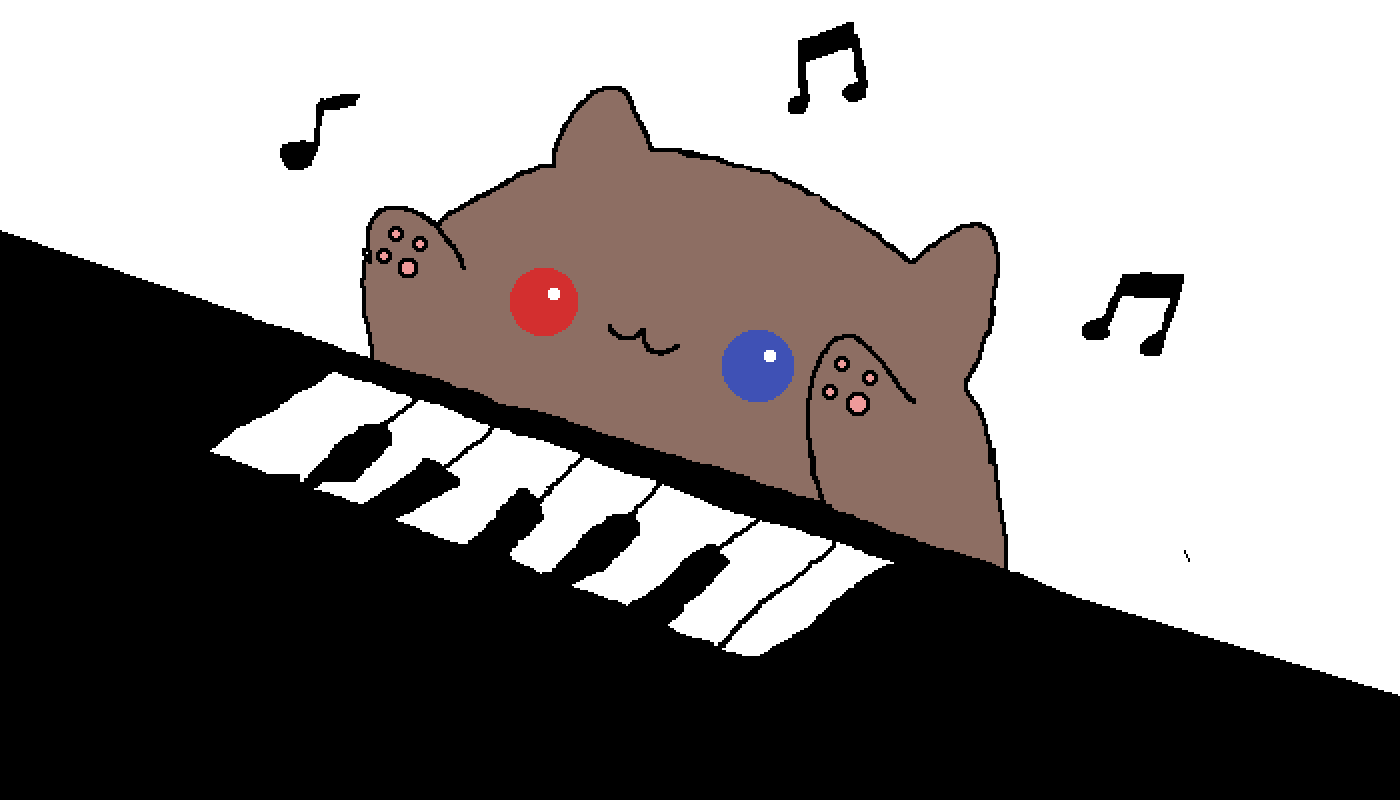 Editing Bongo cat - Free online pixel art drawing tool - Pixilart