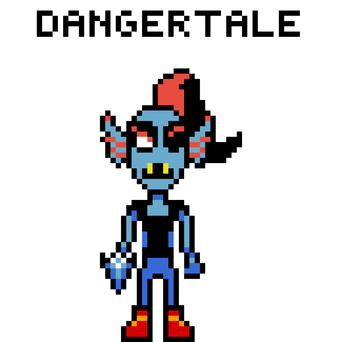 Pixilart - Dangertale Undyne by Eric-Blitz