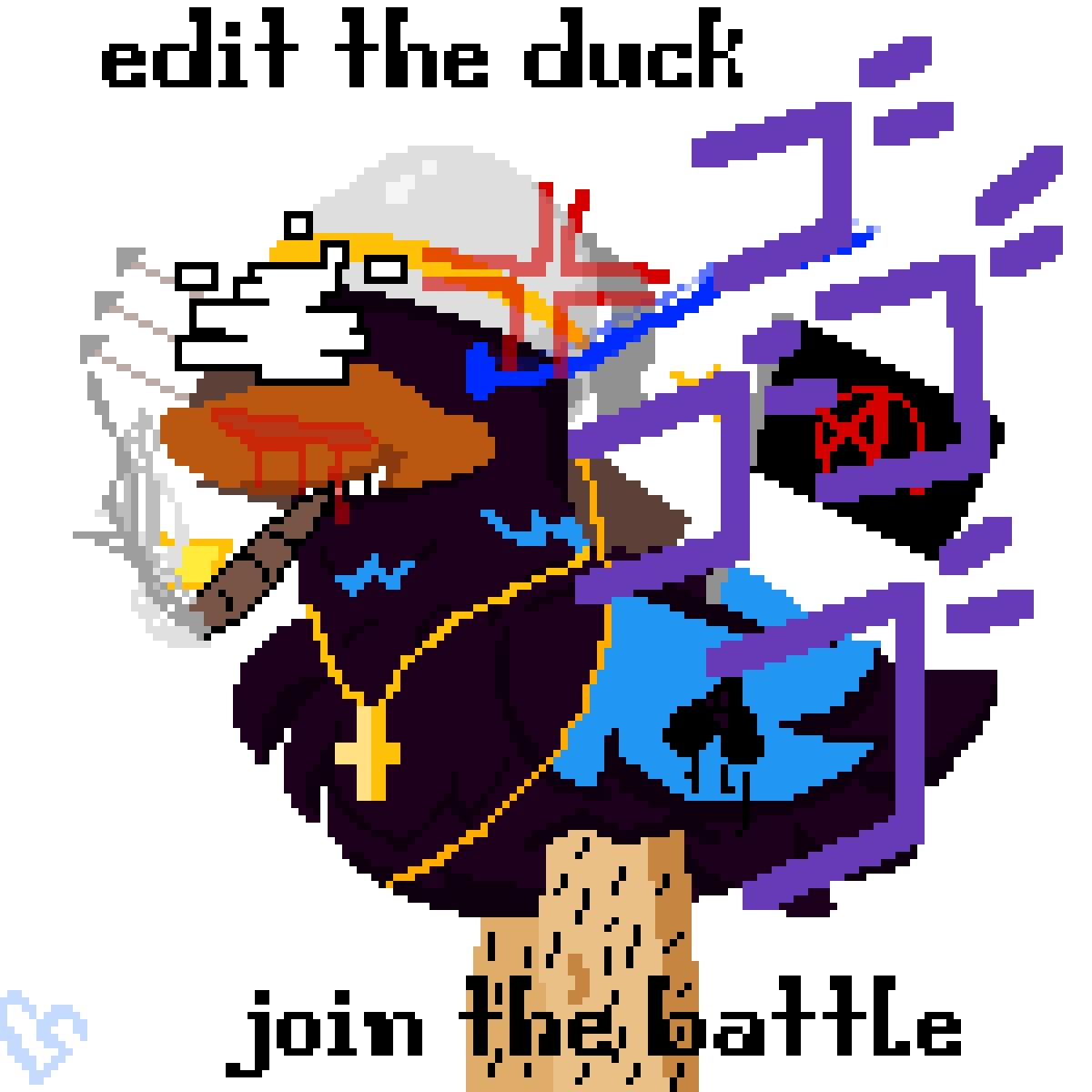 Editing Menacing War duck - Free online pixel art drawing tool - Pixilart