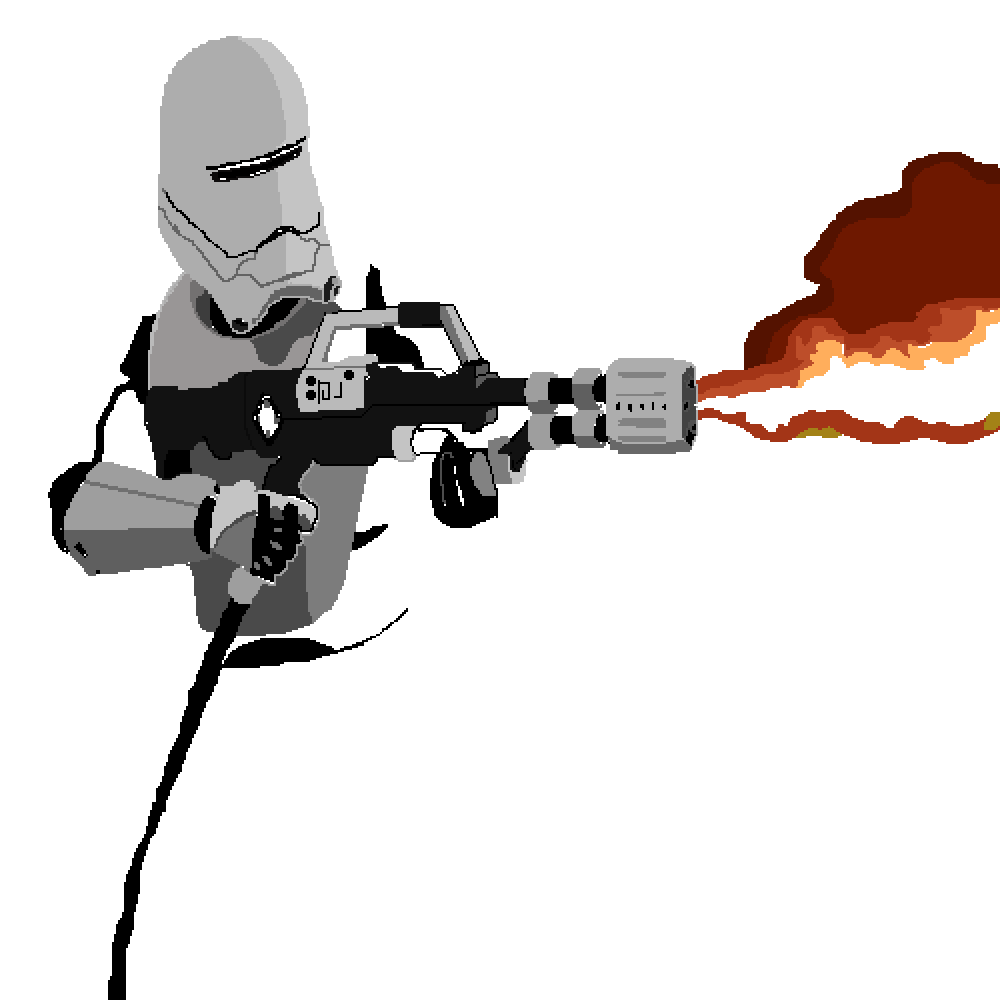 Pixilart - W.I.P. (2) Flametrooper. by Paradox-4-I