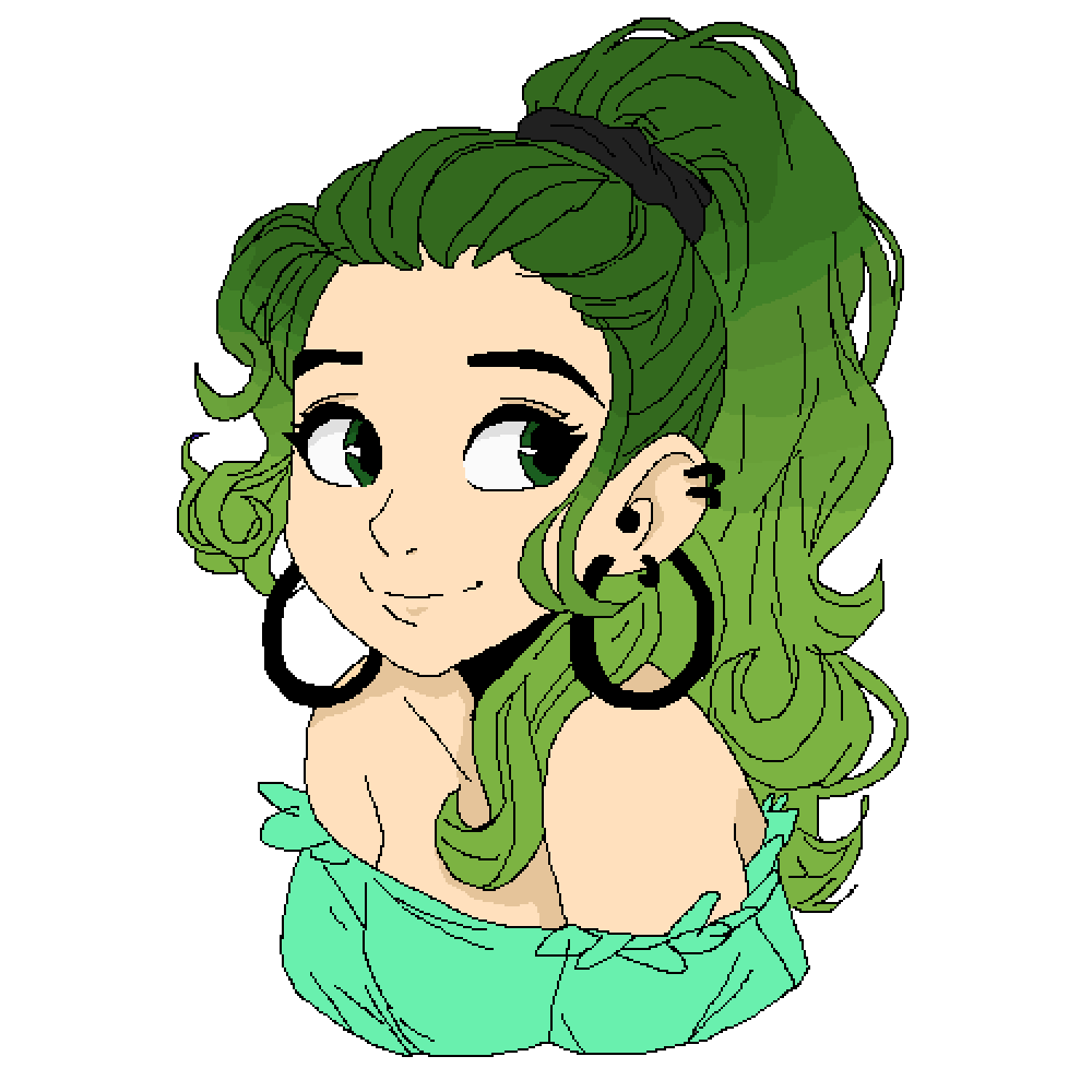 Editing Ombre Hair - Free online pixel art drawing tool - Pixilart