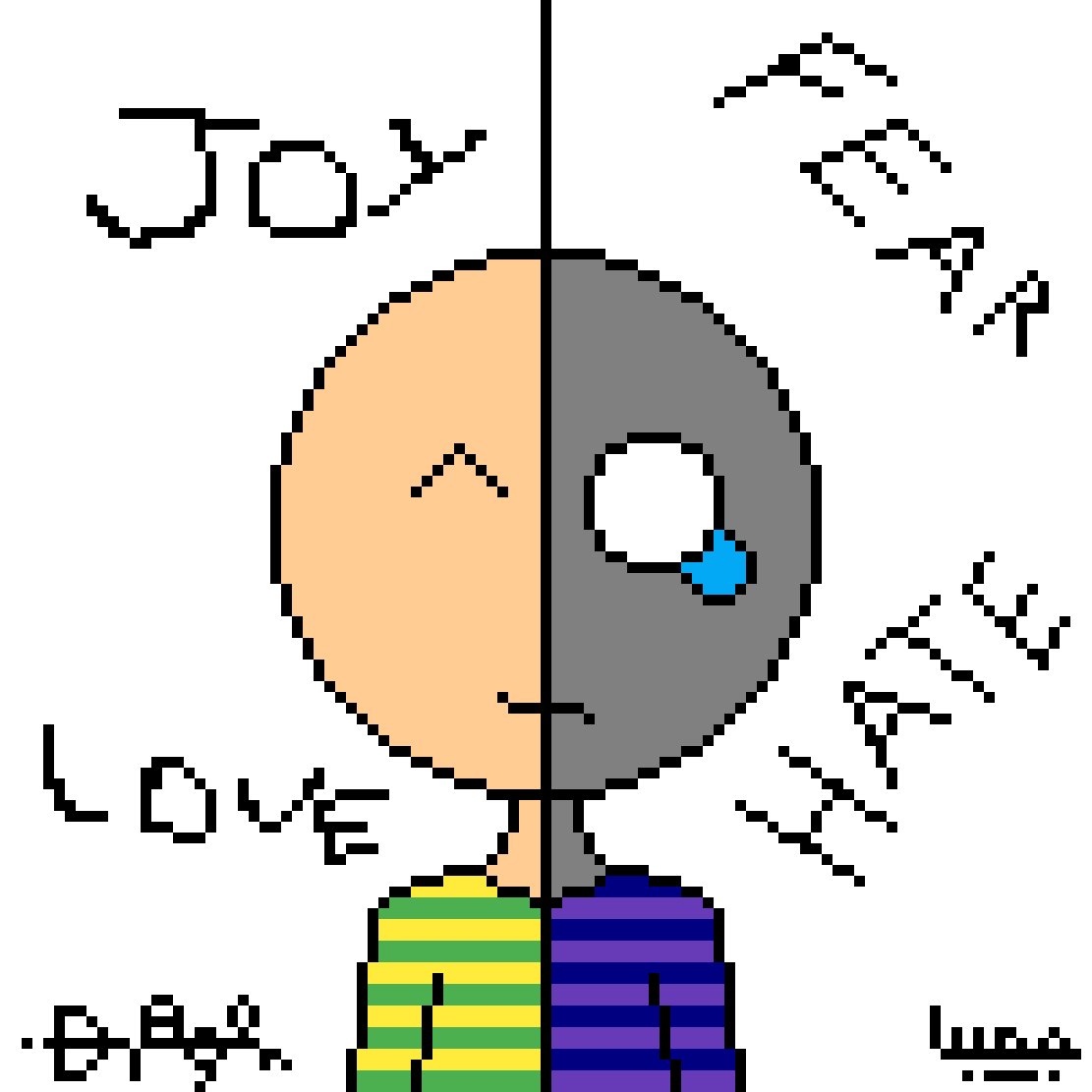 Editing Love,Fear,Joy,Hate - Free online pixel art drawing tool - Pixilart