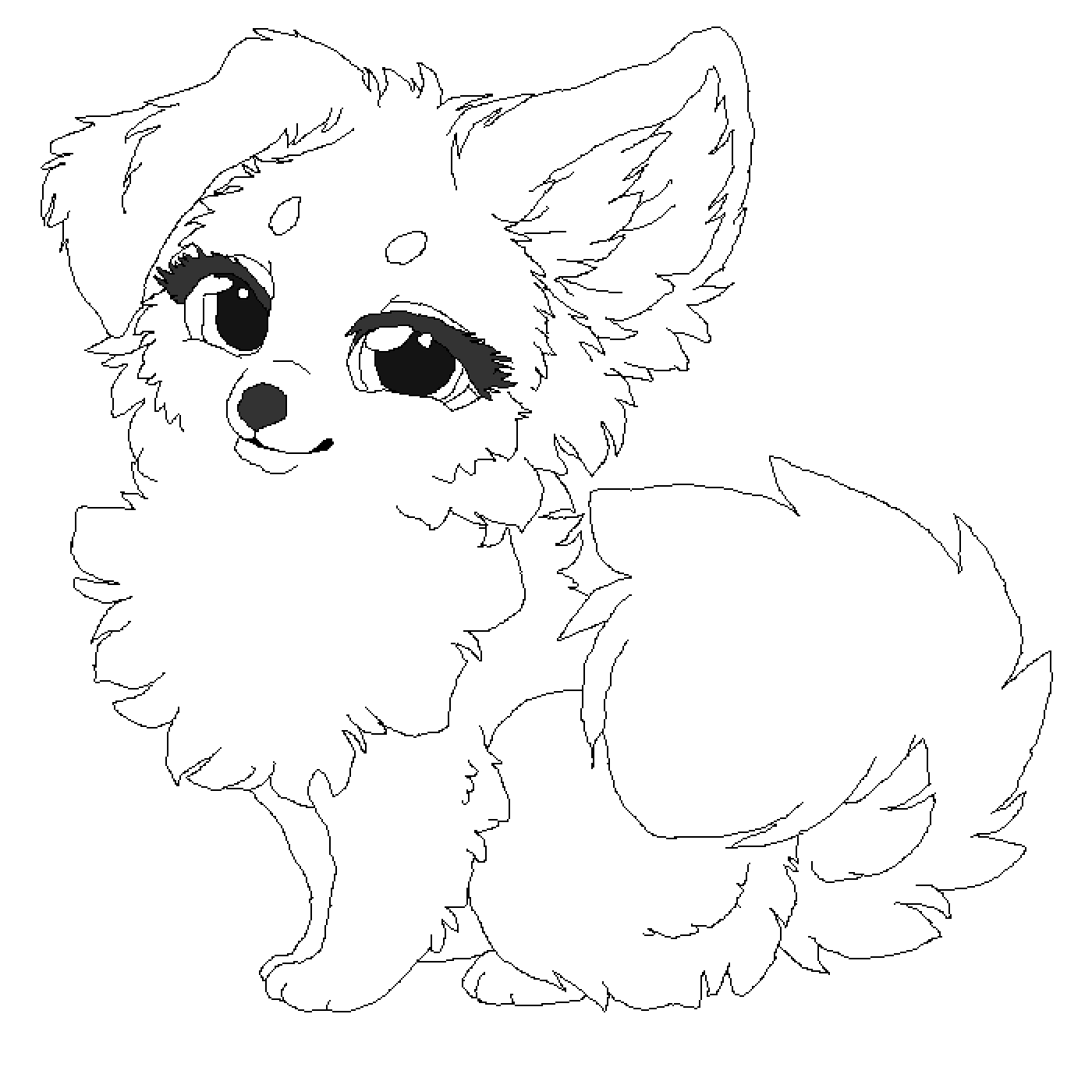 Pixilart - Cute Dog Base by kittykat10090