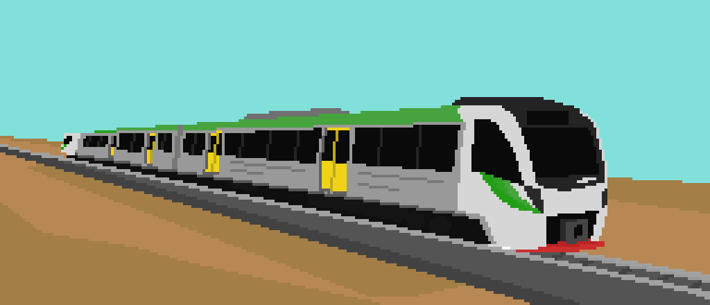 Pixilart - Transperth B-series train by AussieWirraway