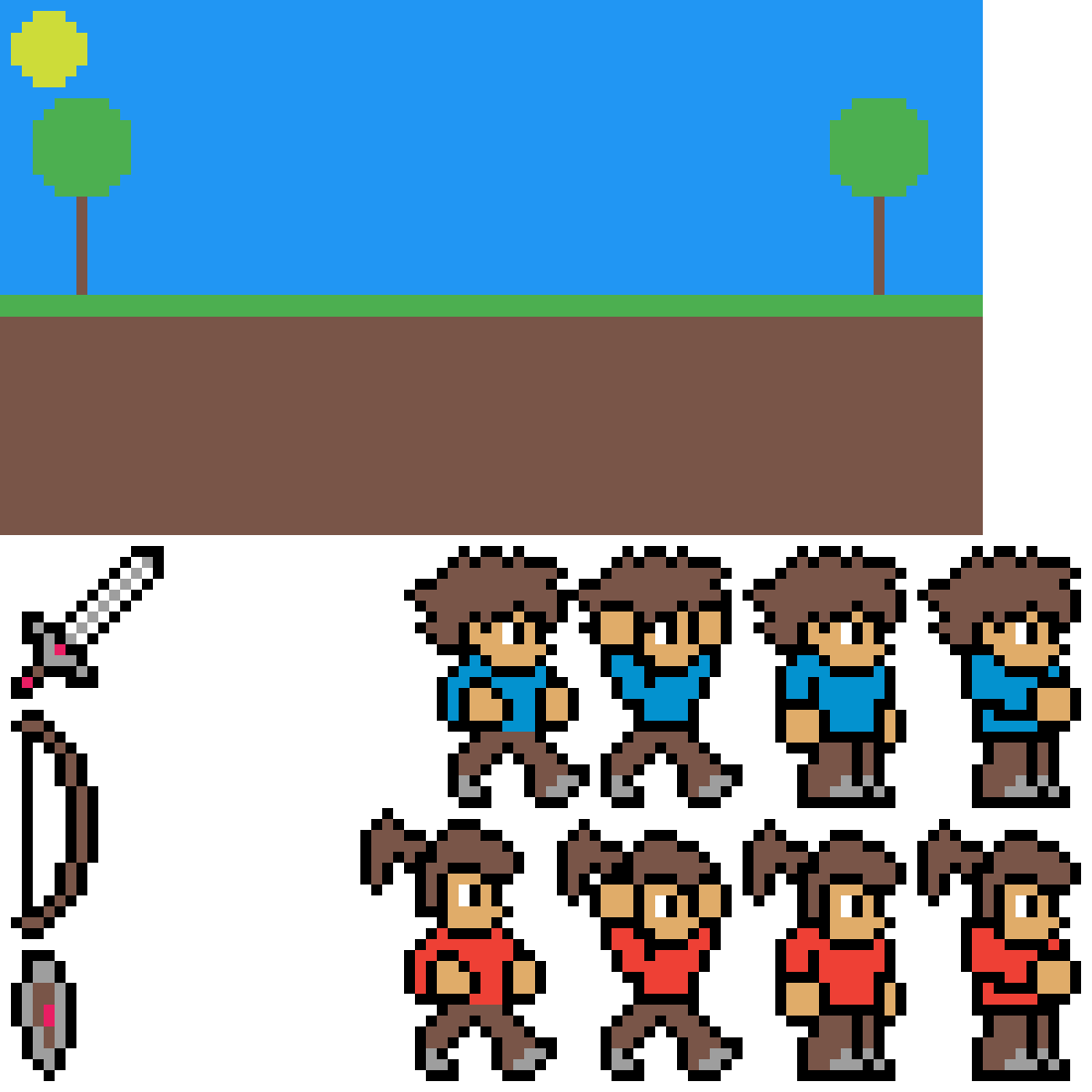 Editing Terraria Animation - Free online pixel art drawing tool - Pixilart