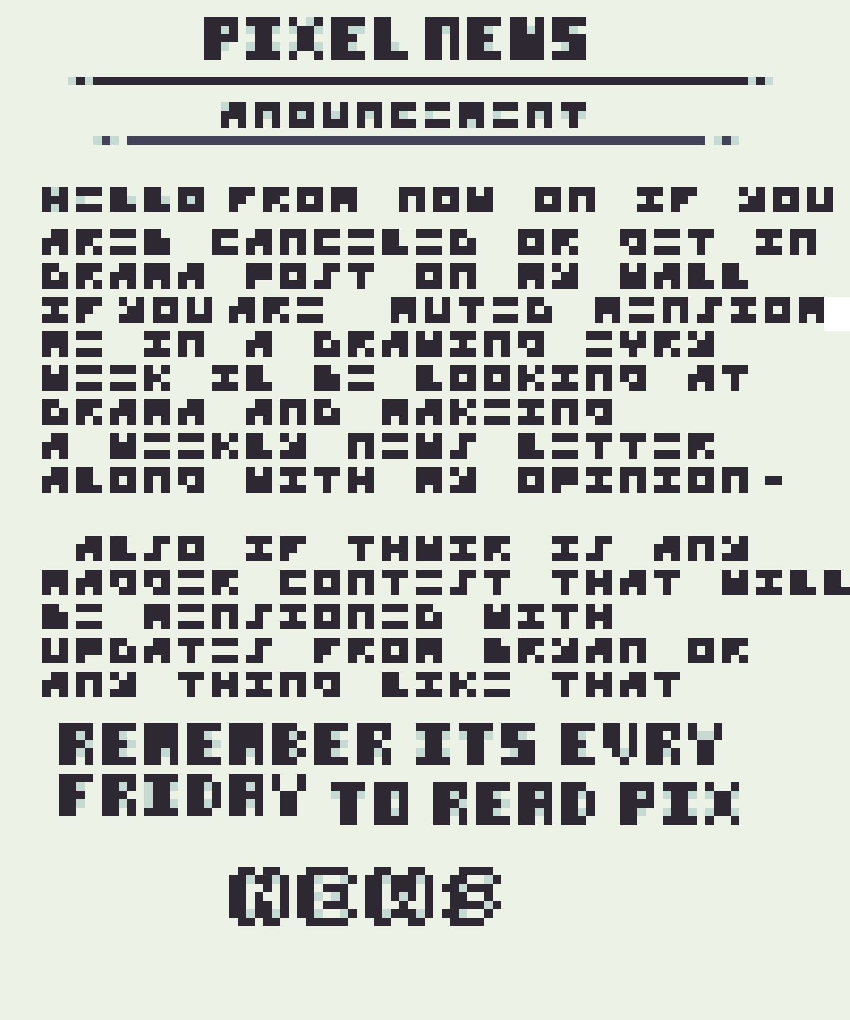 Pixilart - pixel art news by pixel-black