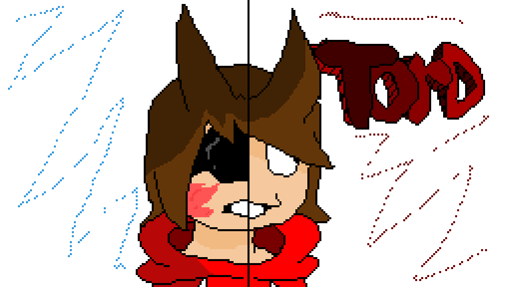 Pixilart - Tord:Before and after by Koichi