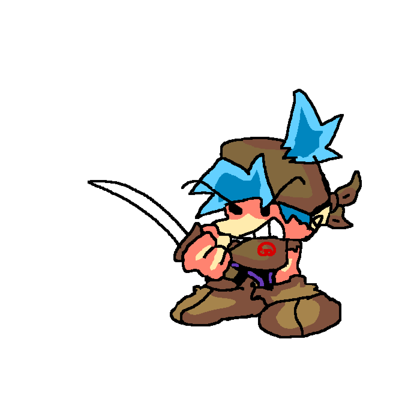 Pixilart - pirate bf by A-dumb-guy