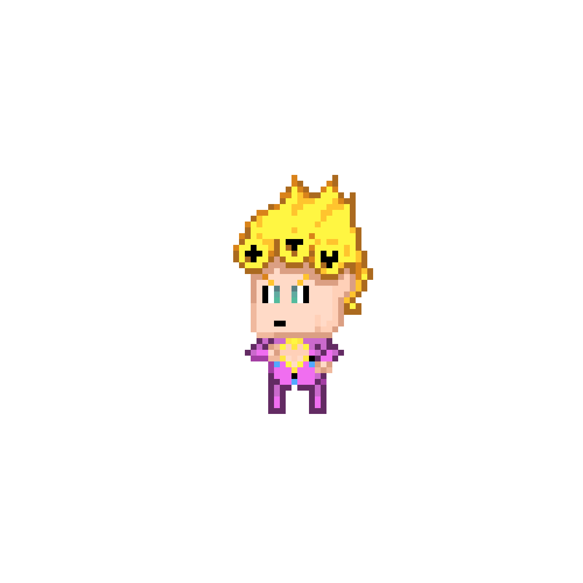 Pixilart - I, Giorno Giovanna, am pixel art. by SlamDaPixels