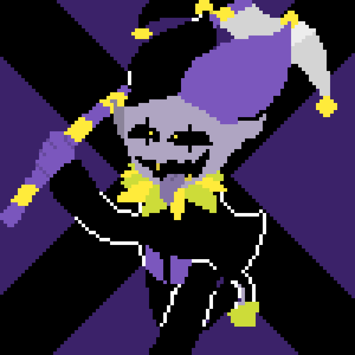 Editing Jevil [Deltarune] - Free online pixel art drawing tool - Pixilart
