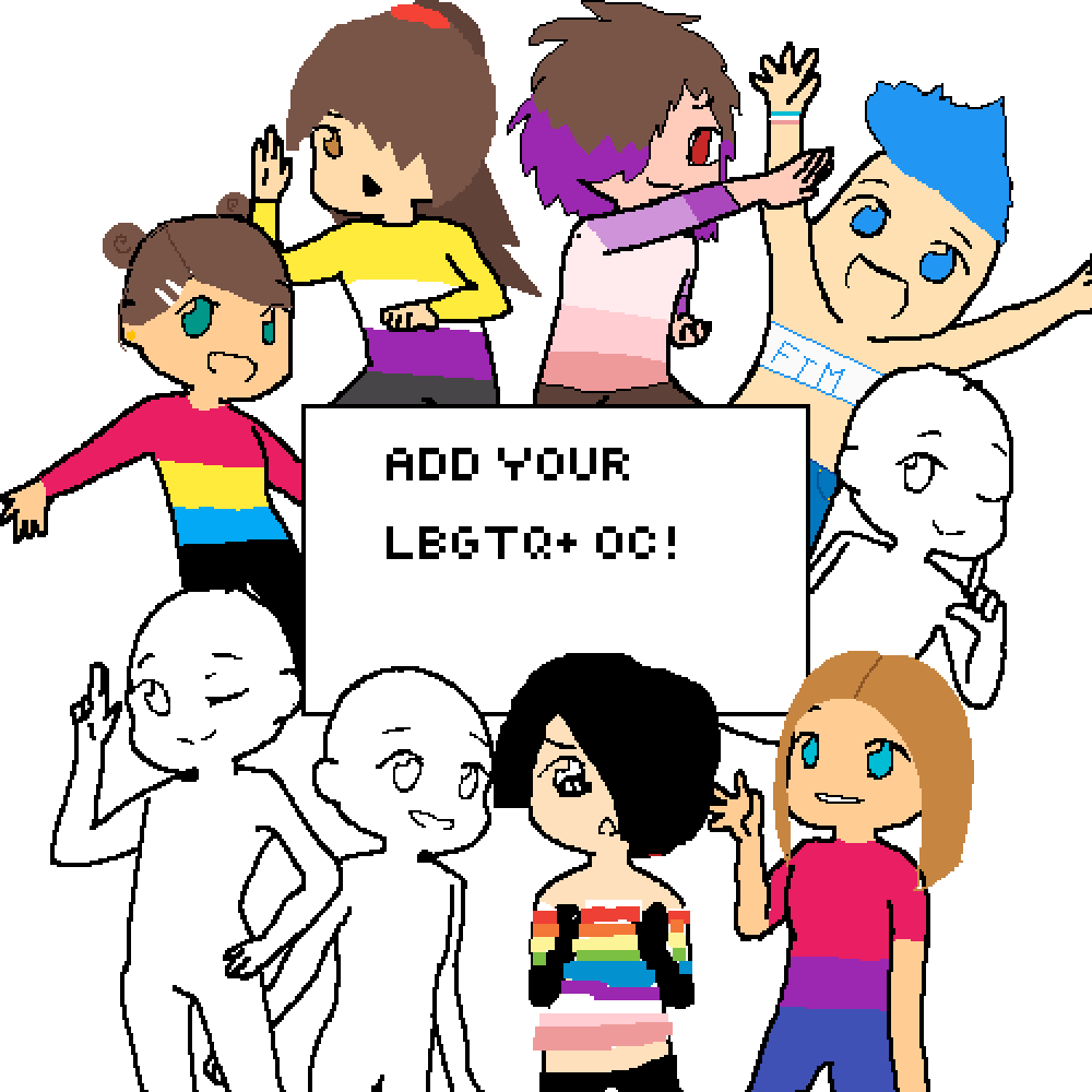 Editing Draw your LGBTQ - Free online pixel art drawing tool - Pixilart