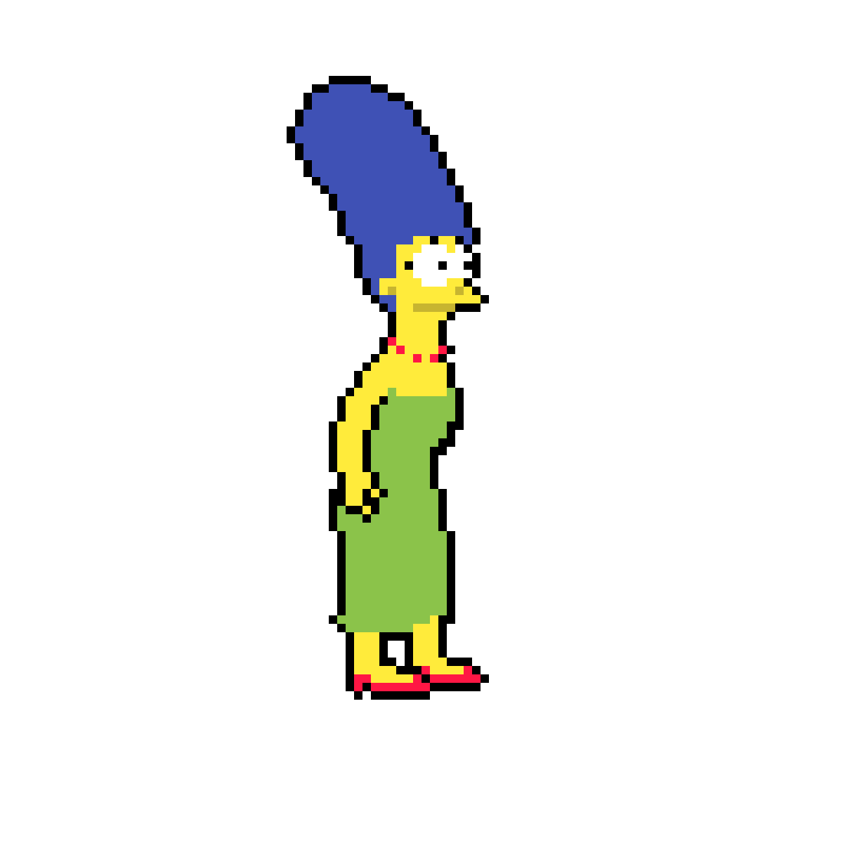 Pixilart - marge simpson by Rose-Montallies