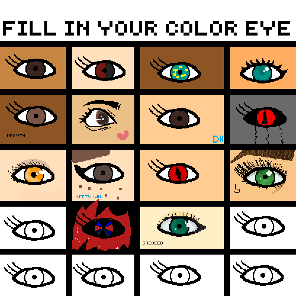 Editing draw your eye - Free online pixel art drawing tool - Pixilart