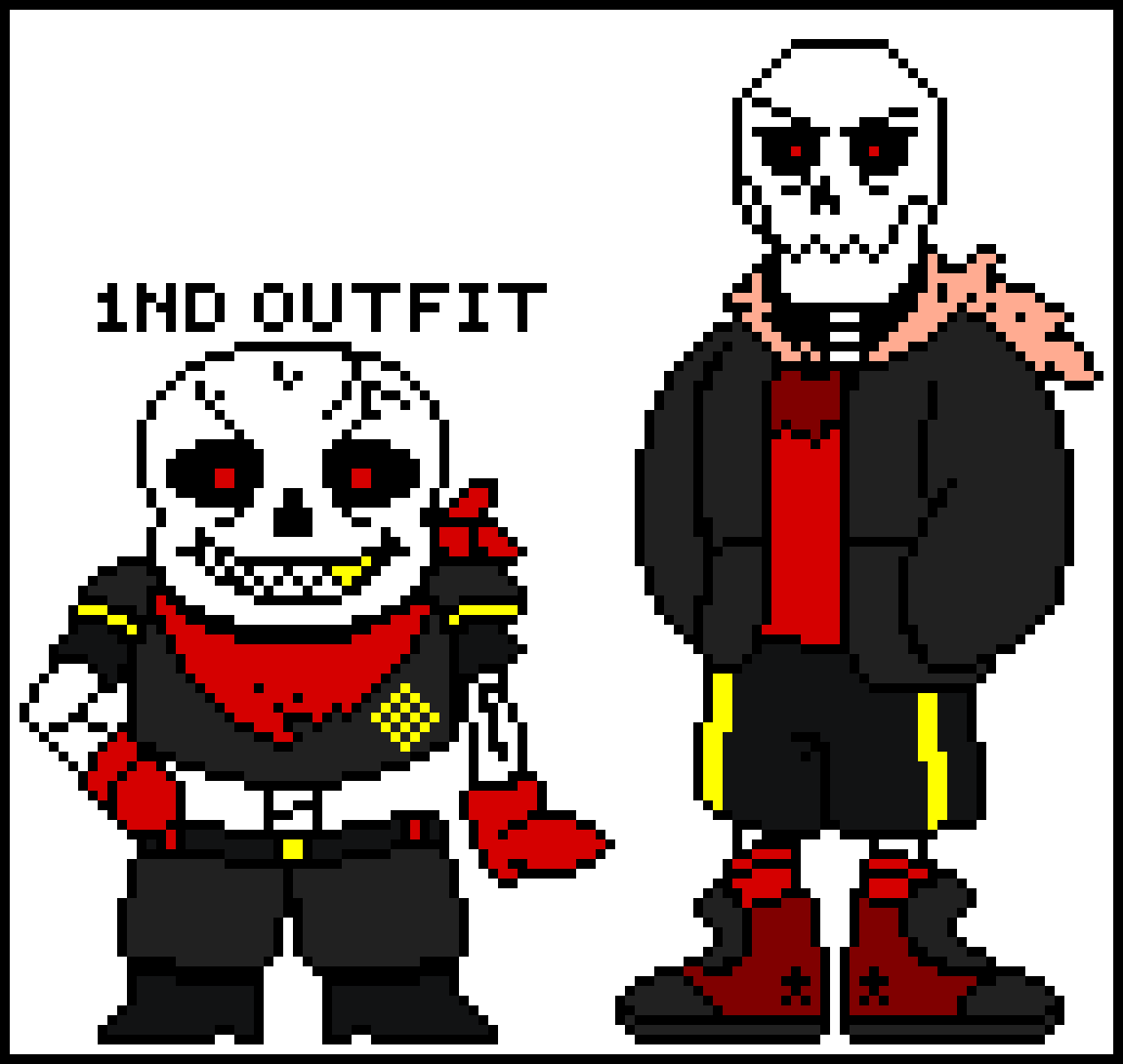 Pixilart - UF:Switch Roles Skelebros by BurningCherry10