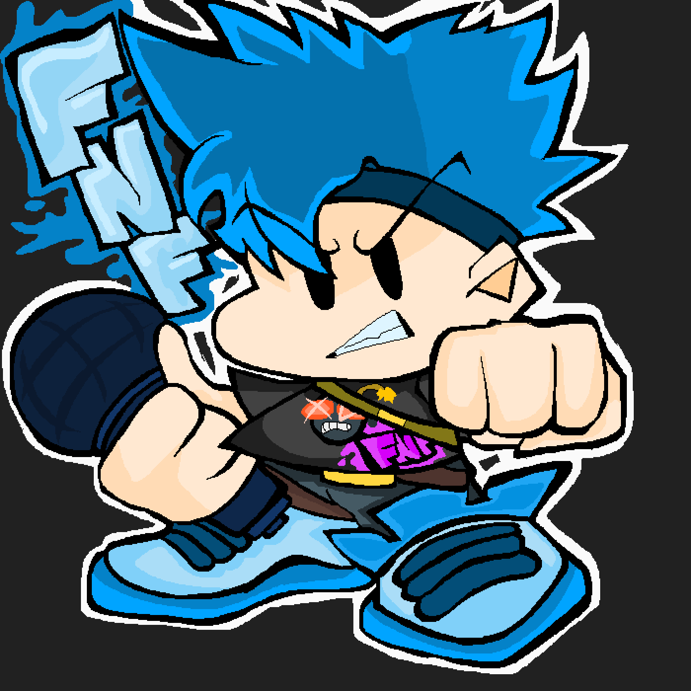 Pixilart - Ocean FNF OC by Anti-Misty