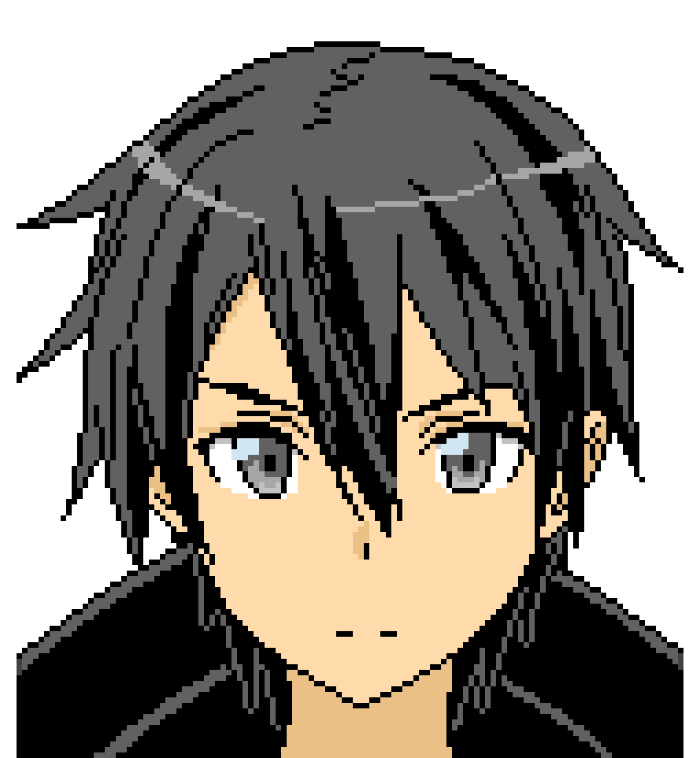 Pixilart - Kirito by Cosmic-Music