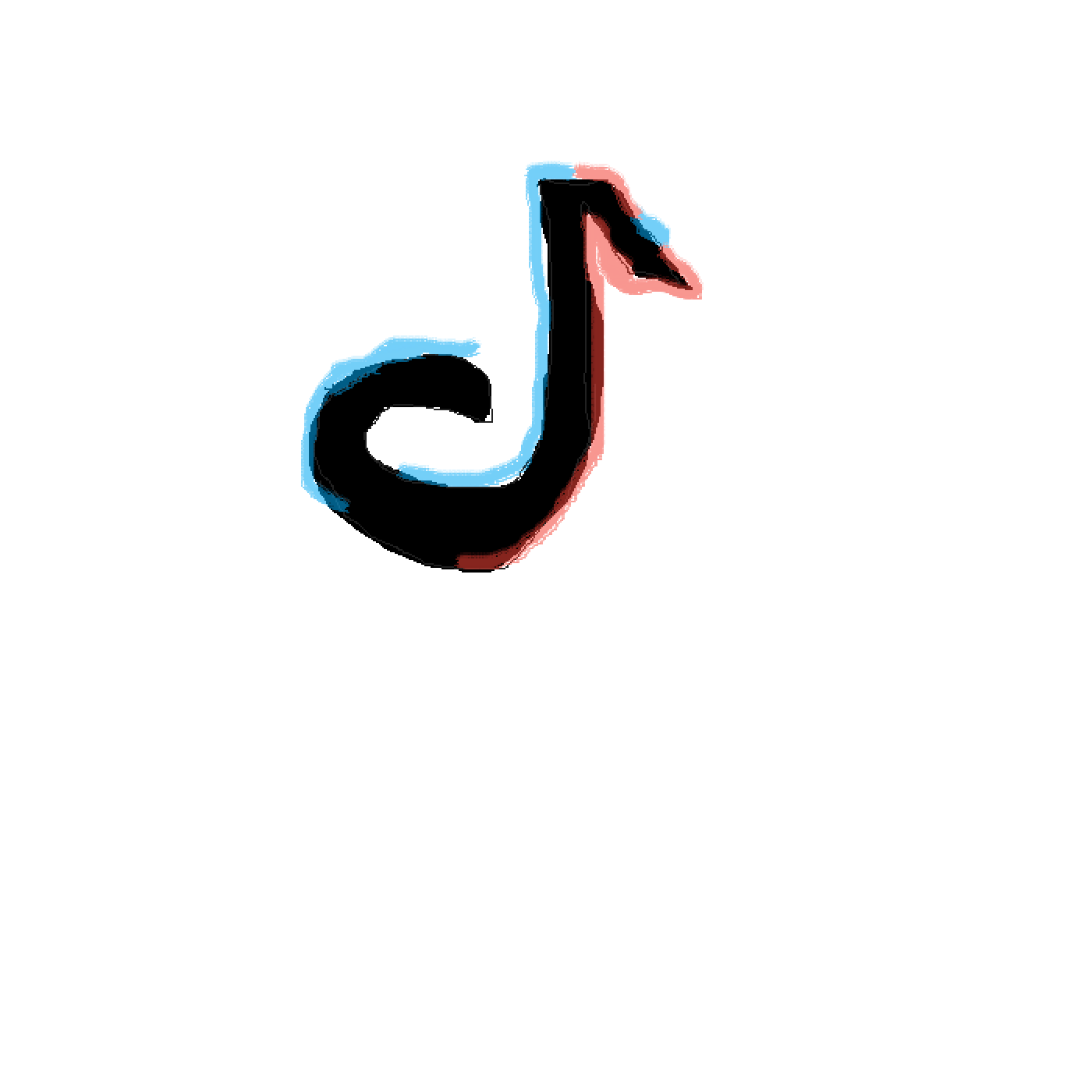 Edición Tik Tok logo - Herramienta gratuita de dibujo en línea de pixel ...