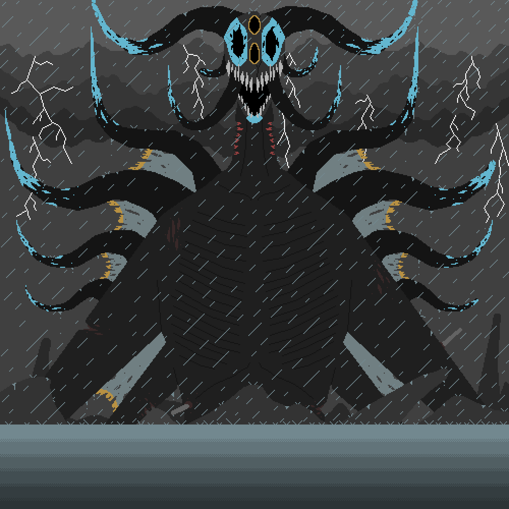 Pixilart - The Demonic Drowned Oni by EmeraldSerpent