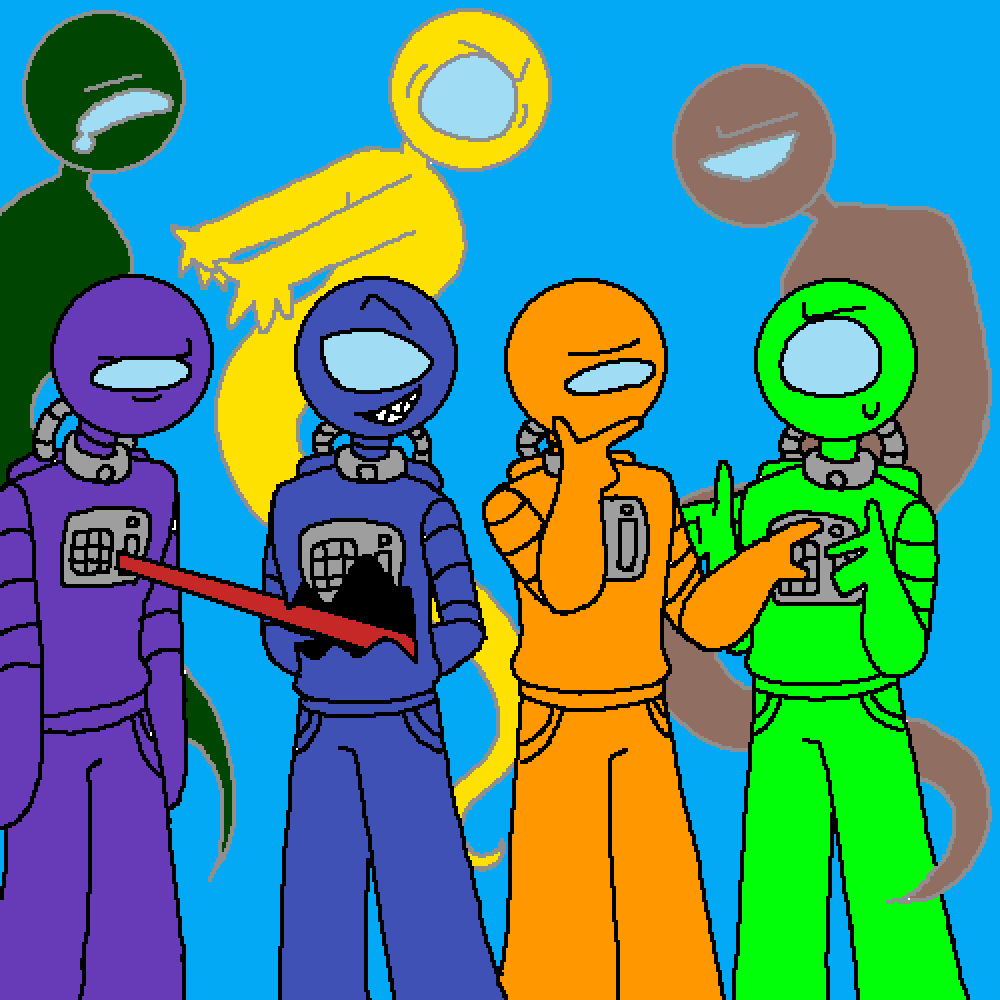 Pixilart - Among us crewmates by SealTheIcewing