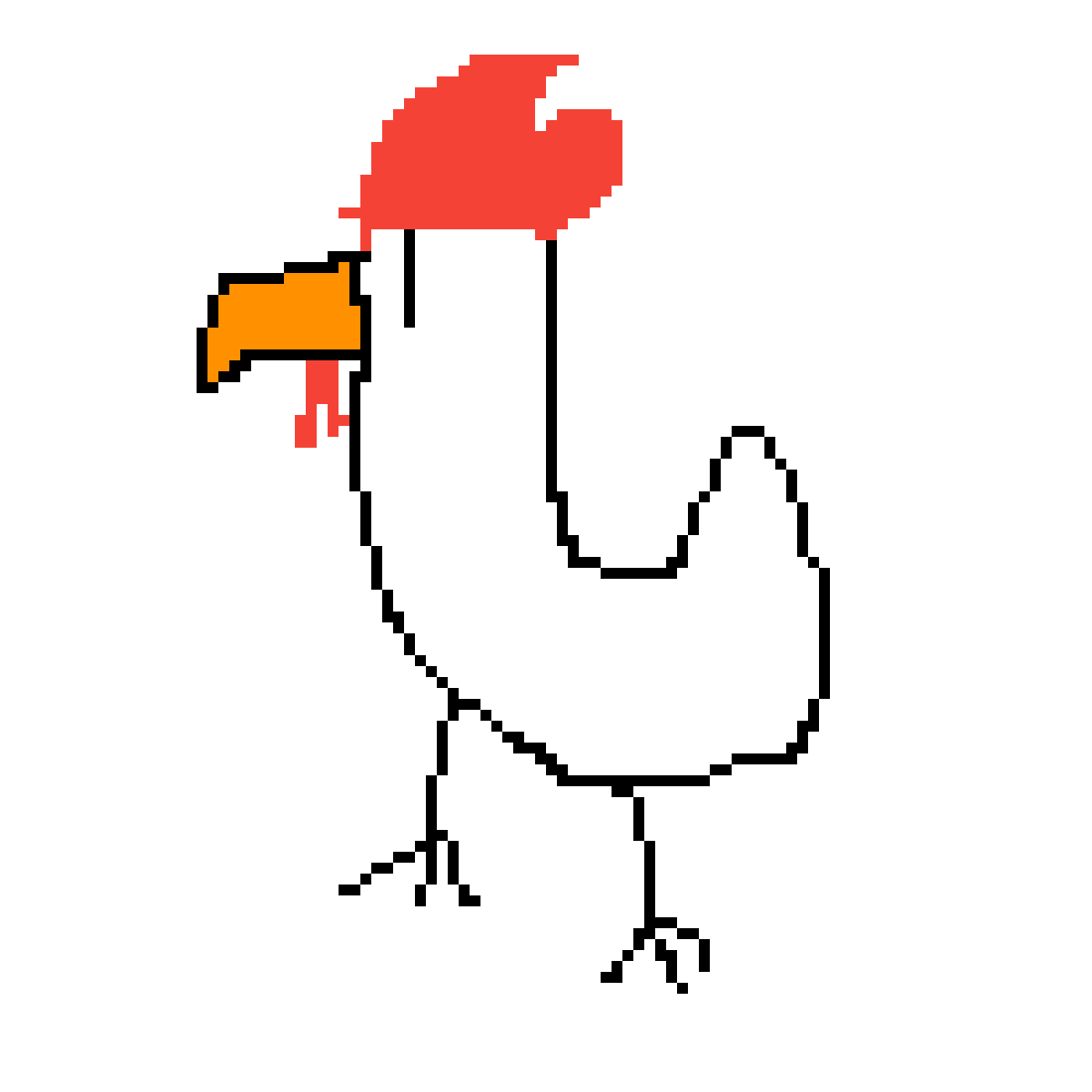 Pixilart - bad chicken by Finnik