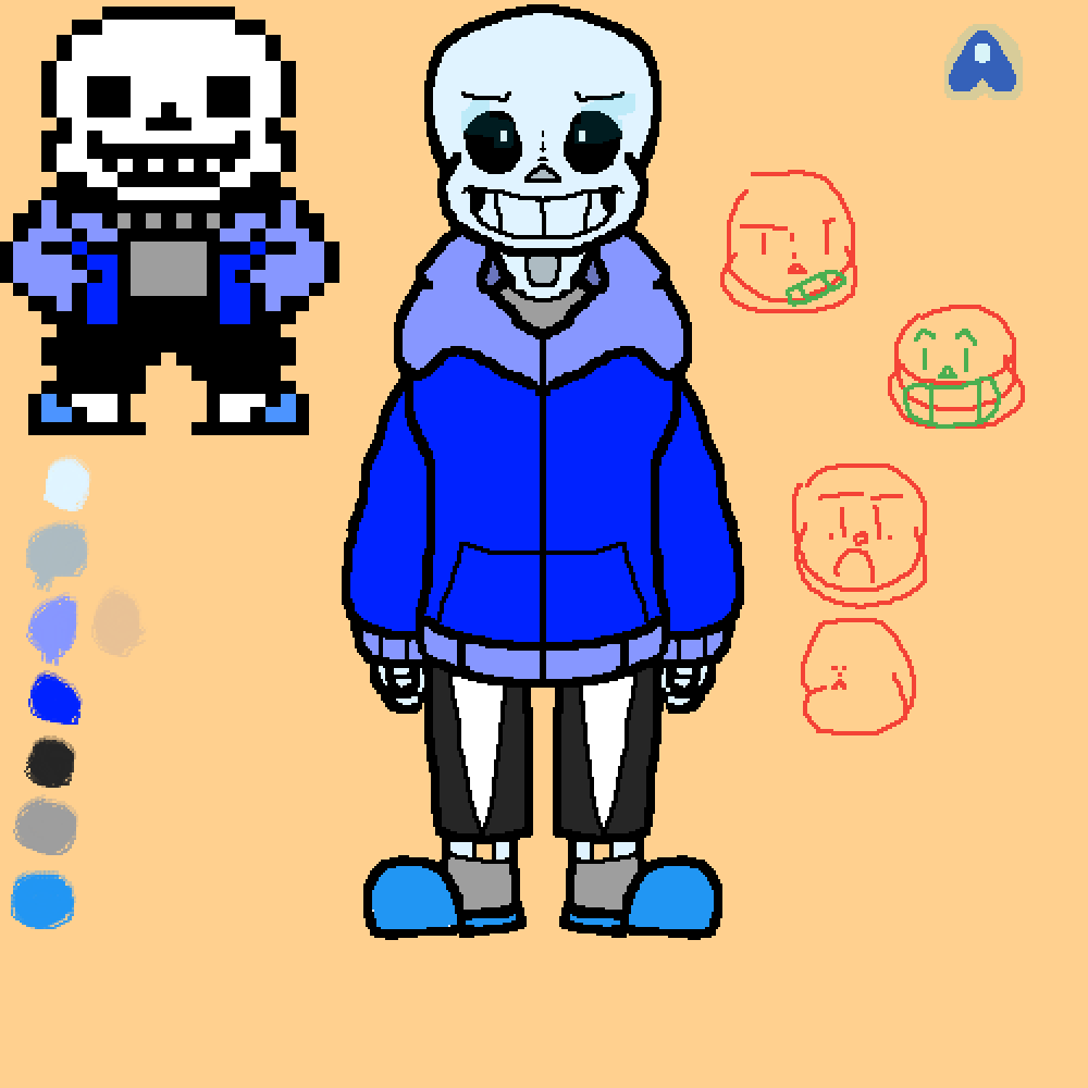 Pixilart - Sans The Skeleton by Foxy2409