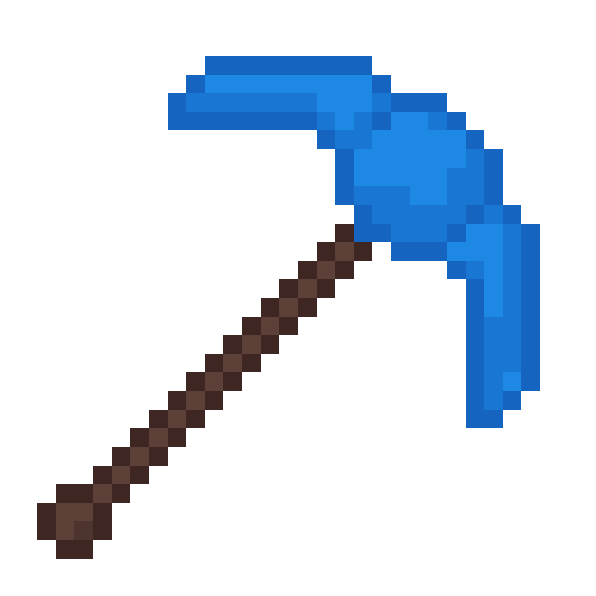 Diamond Pickaxe Pixel Art