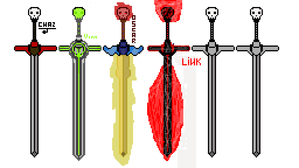 Pixilart - design your own sword |ft| Linky| by Pollock