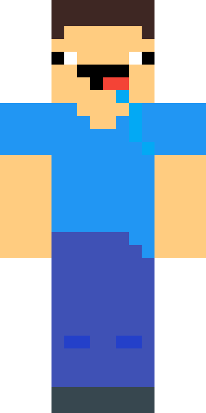 Pixilart - Minecraft noob skin by minecrfafter01