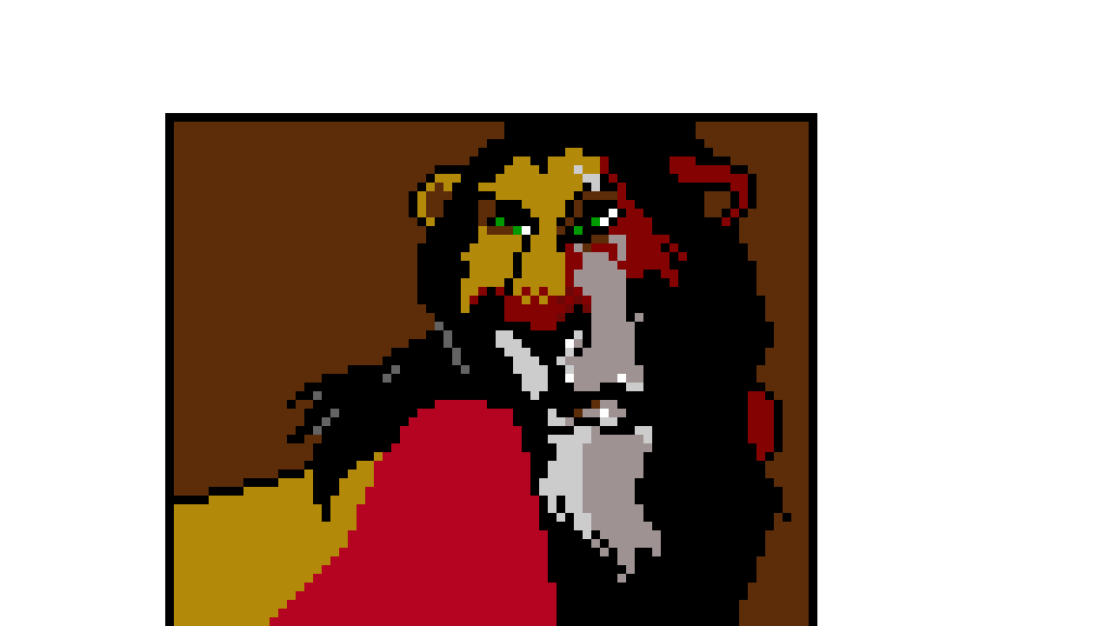 Editing Scar from The Lion King - Free online pixel art drawing tool ...
