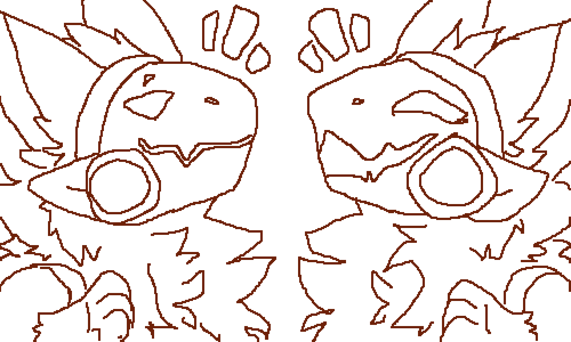 Pixilart - Protogen bases by Katfox