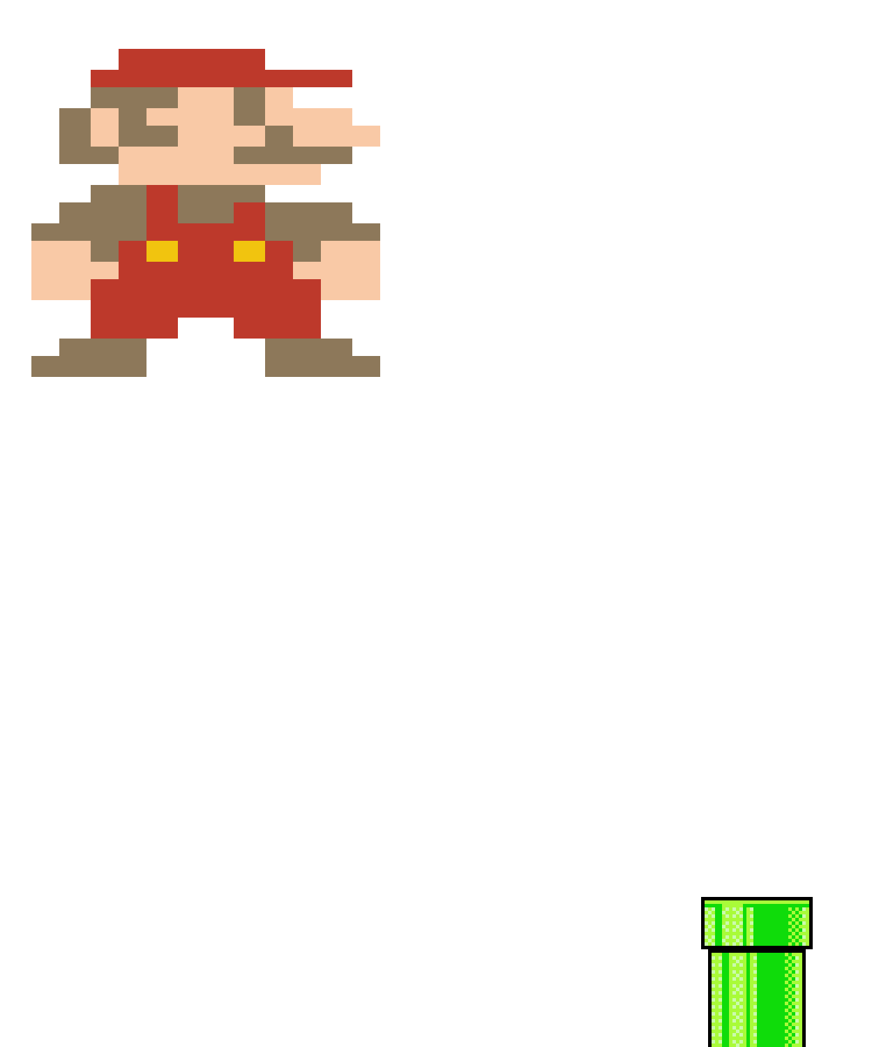 Pixilart - Mario flexing by adityapandey