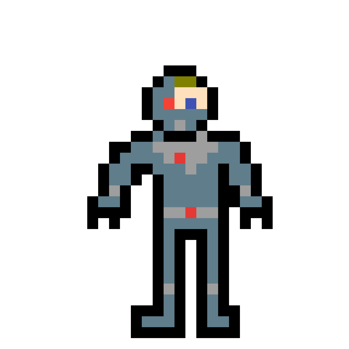 Pixilart - Cyborg 32x32 Sprite by Pixel-Lord-12