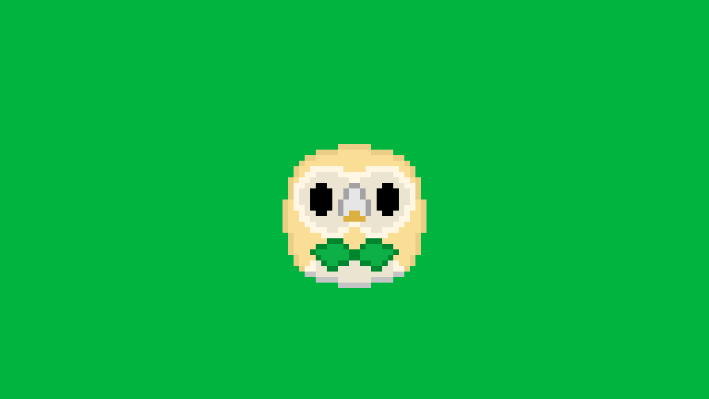 Pixilart - Rowlet by Pixel-Pix
