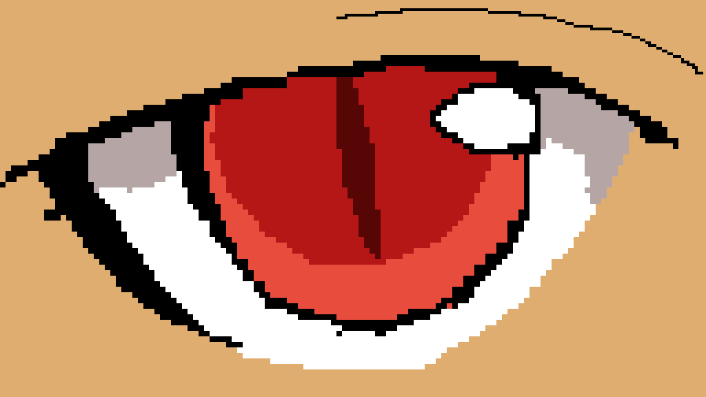 Pixilart - pixel vampire or cat eye by Leniyah