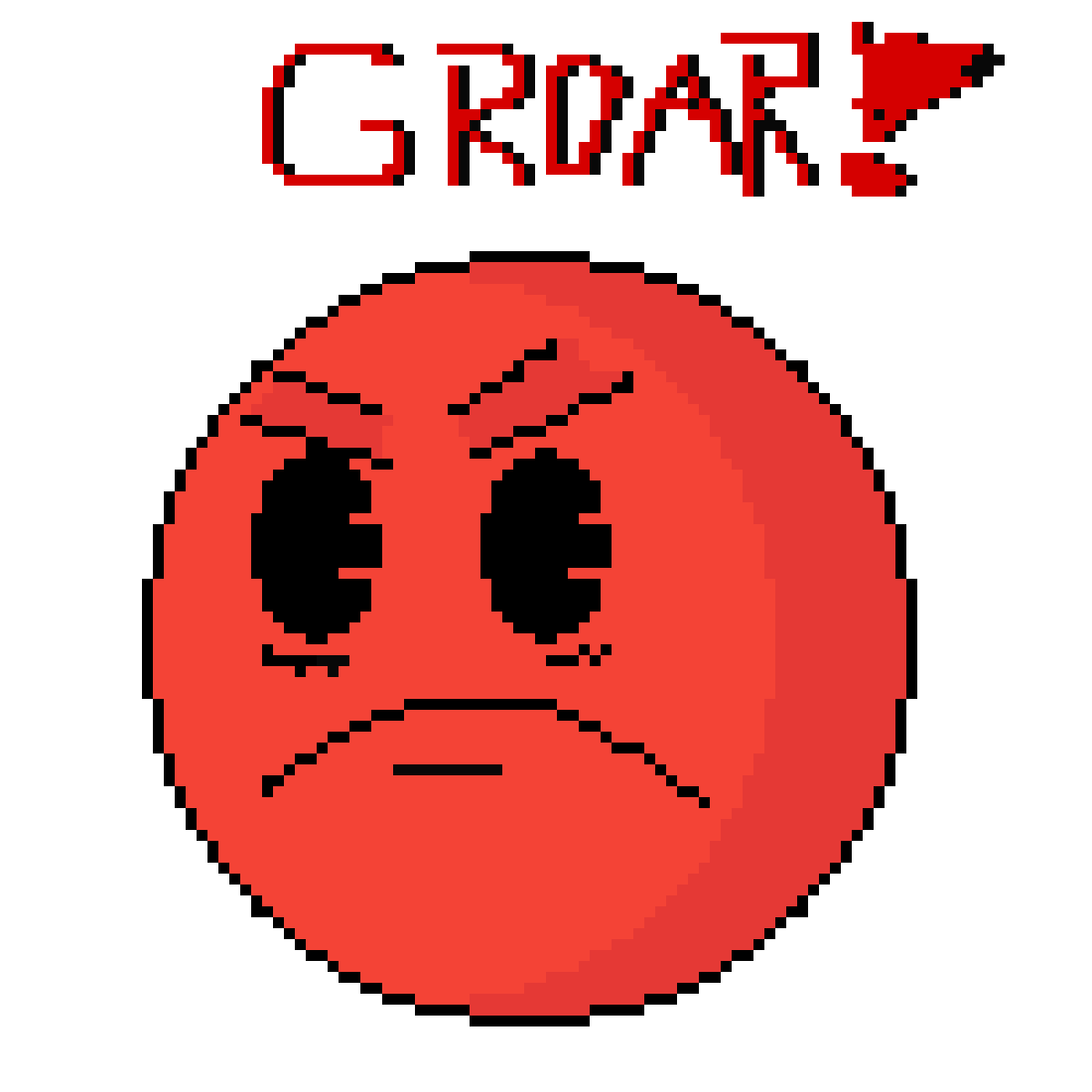 Pixilart - Groar!!! Emoji by Lukipupsi