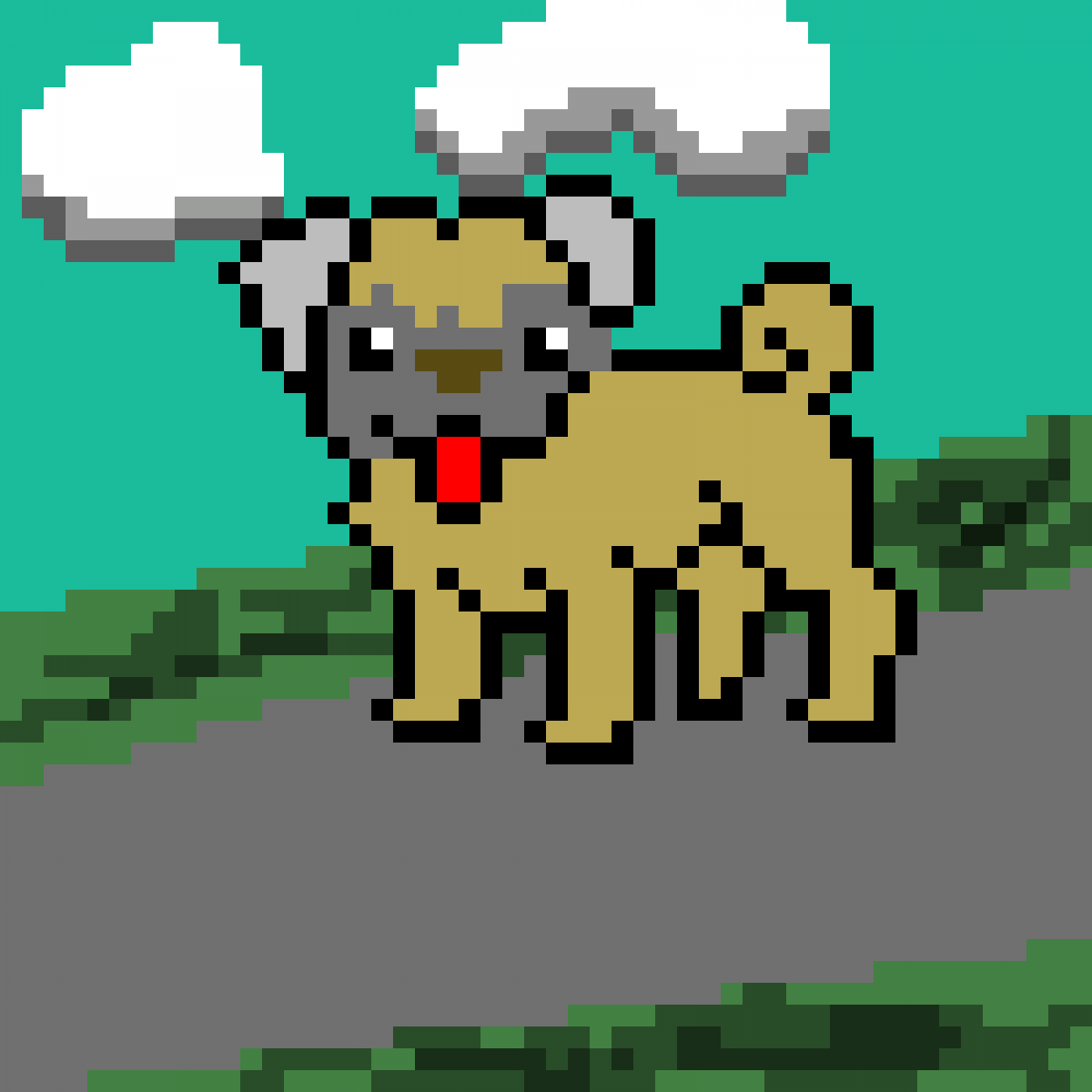 Pixilart - Pug 1 by GhostZombie101