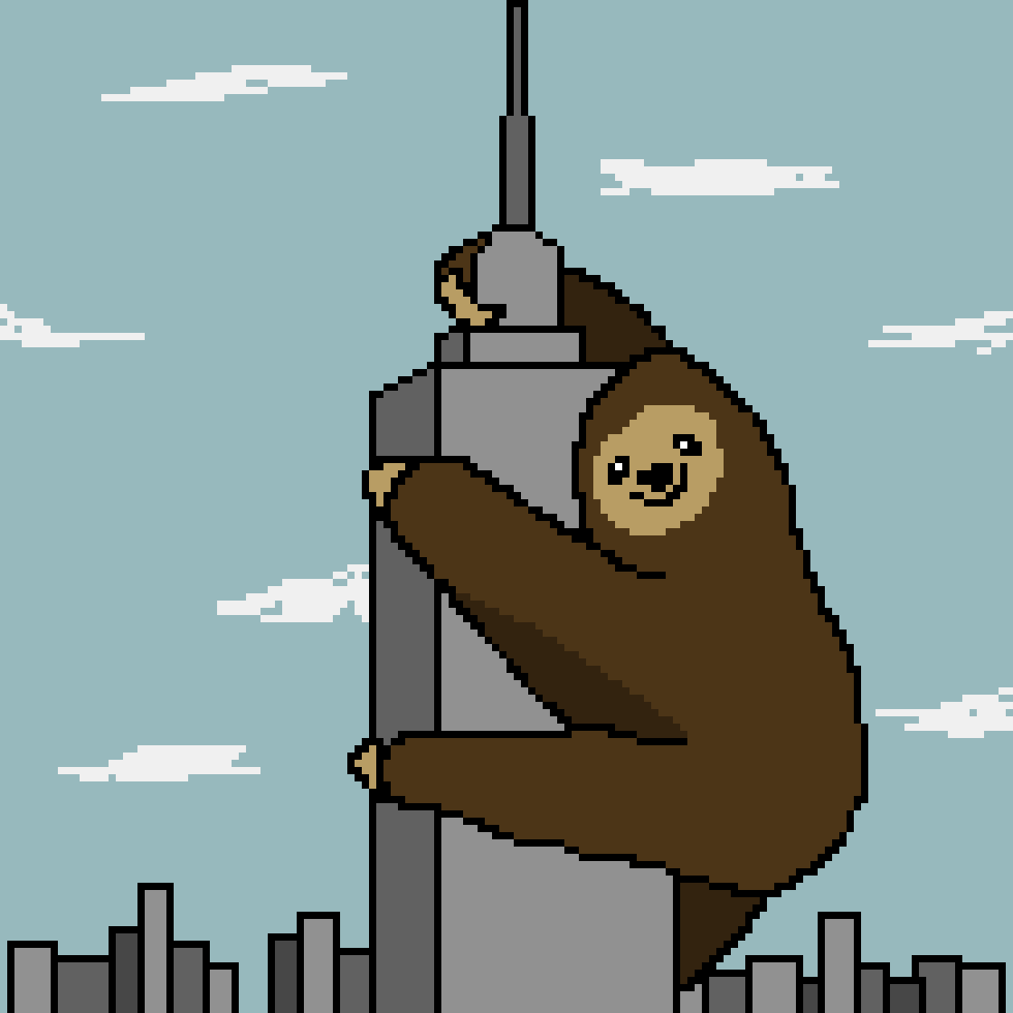 Pixilart - Slothzilla by haxerboi74