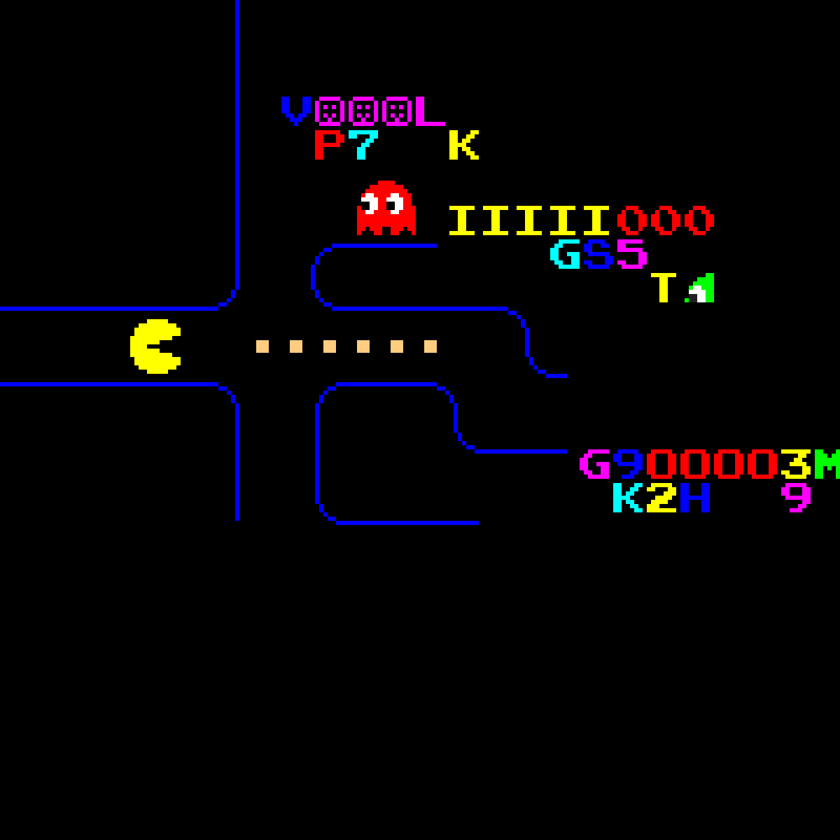 Pixilart - PAC-MAN 256 (Actual sprites) by kgratia