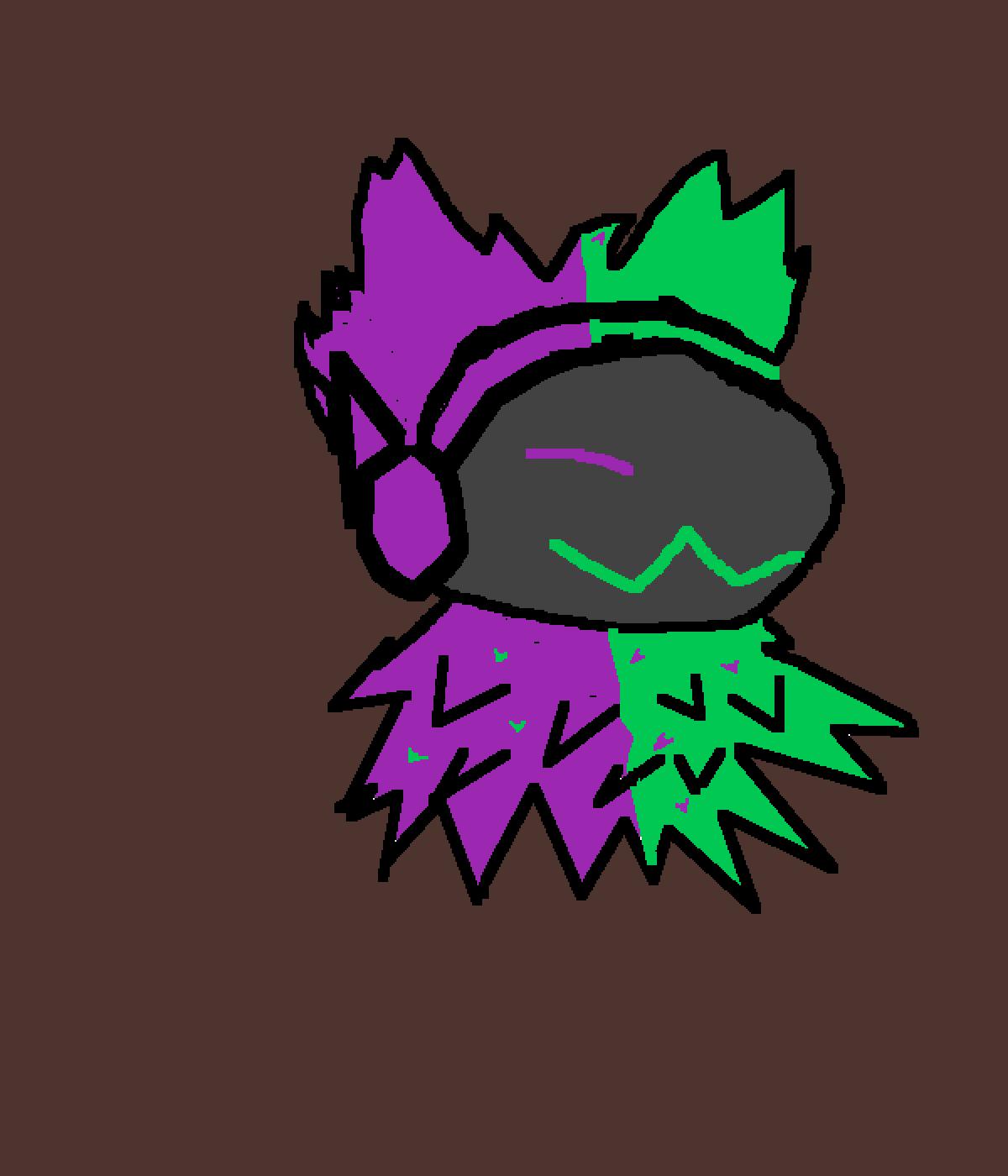 Pixilart - My first protogen furry by Par7i4ul