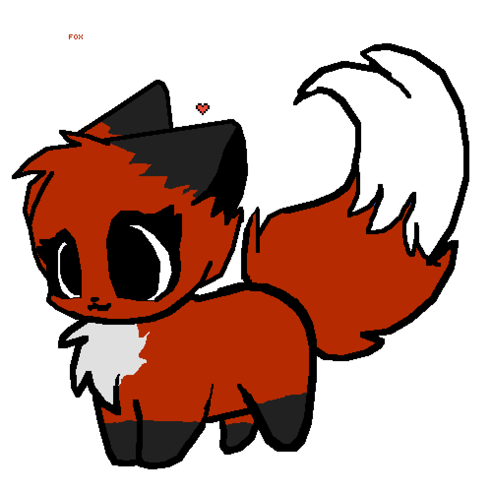 Pixilart - fox by wolf-ruby