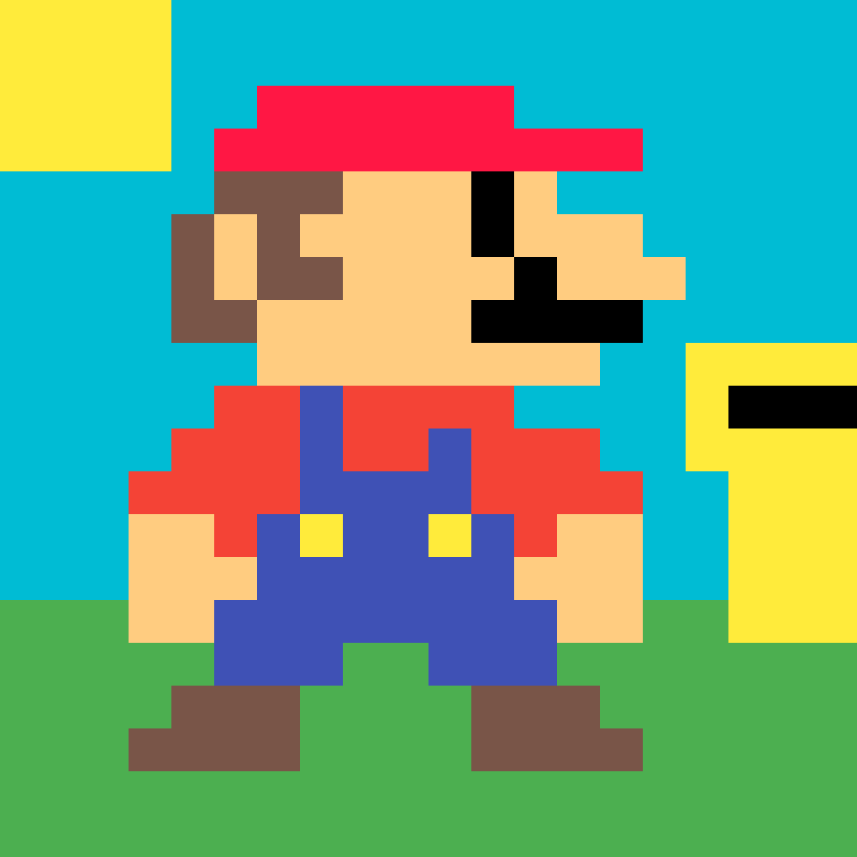 Editing Mario! drop down the pipe! - Free online pixel art drawing tool ...