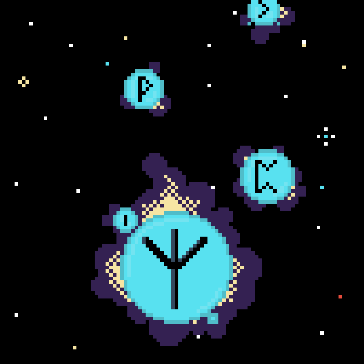 Pixilart - Runes in Space Bubbles by Diggie