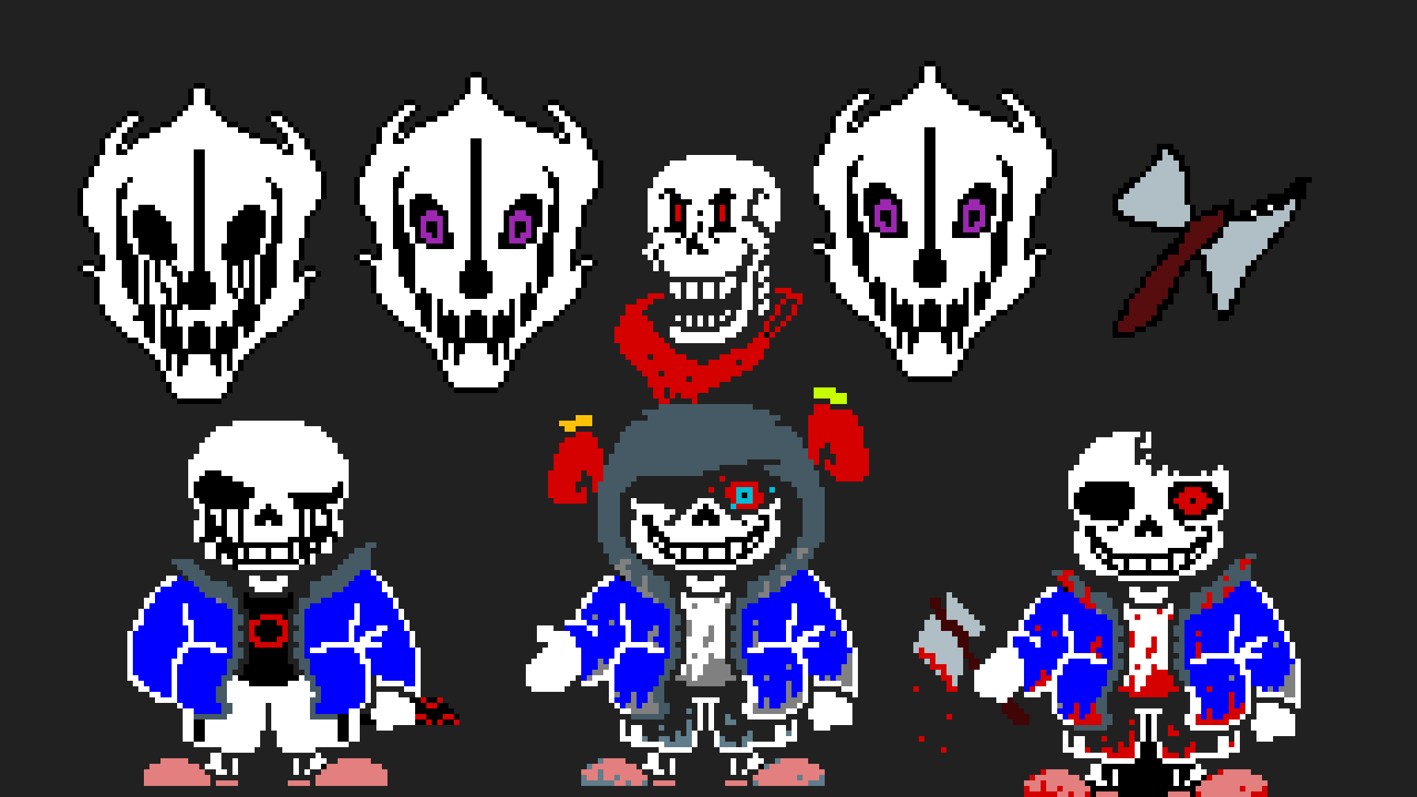 Pixilart - Murder time trio by Bluecreeper9632