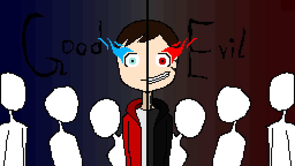 Pixilart - Good and Evil Collab by JBomb1124