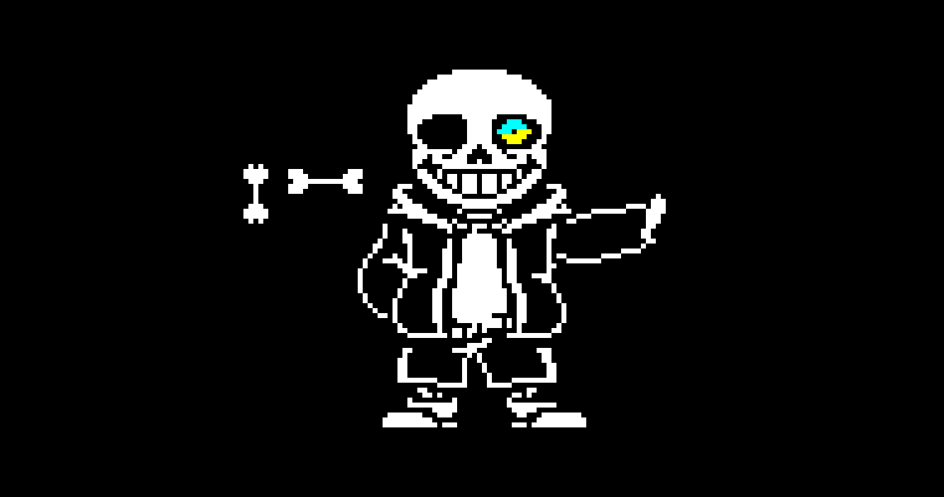 Pixilart - Last breath sans arm test by Thatsansdude