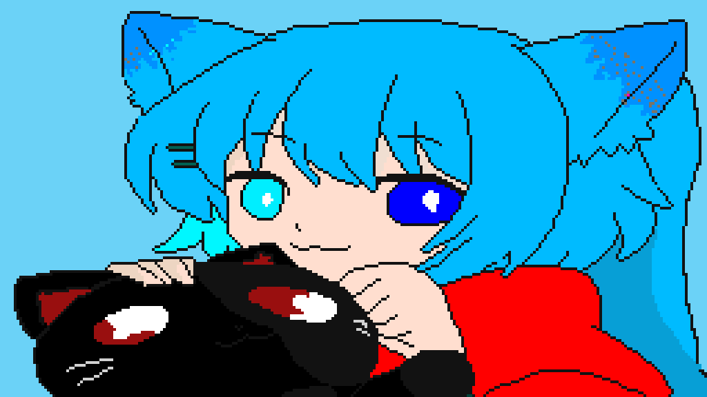 Pixilart - Neko Girl collab change the colors when you get it by Magik-Kid