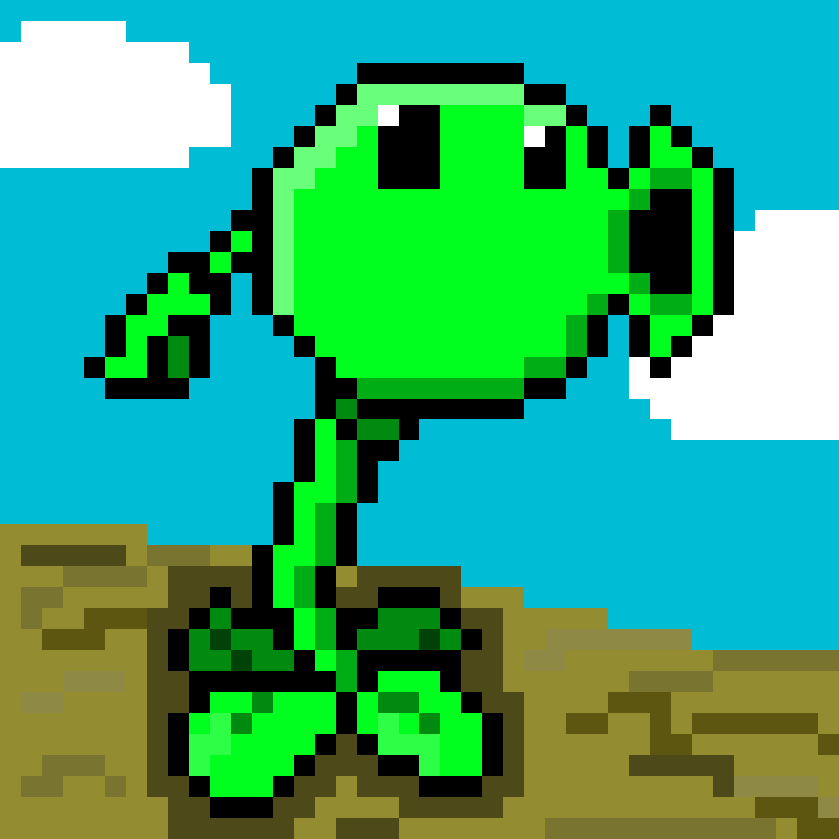 Pixilart - pea shooter by Dano322